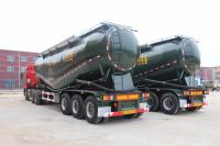 China 3 axles 60tons flour cement bulk tank semi trailer tanker truck trailers from producer for sale