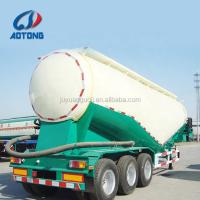 China 50ton Low Density Carbon Steel Bulker Powder Cement Tanker Trucks Bulk Cement Semi Trailer for sale