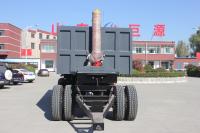 China 20 Ton Cargo Dump Semi Trailer Truck with 2 Axles Full Trailer Drawbar and Leaf Spring for sale