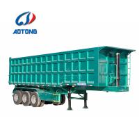 China Manual Transmission 60 Cubic Meter Tipper Trailer 40 Ton Sand Tipper Trucks Logo Printing for sale