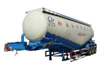 China Landing Gear 28T 3 Axle Dry Bulk Cement Powder Tank Semi Trailer for Cement Transportation for sale