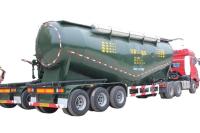 China Landing Gear 28T 3 Axle Dry Bulk Cement Powder Tank Semi Trailer for Cement Transportation for sale