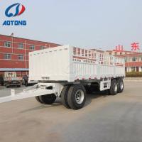 China 2/3 Axle Dump Draw Bar Trailer Full Trailer with 28 Ton Two Speed Landing Gear and 12R22.5 Tires for sale