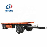 China Truck Trailer Steel Flat Trailer for Farm Tractor/Drawbar Flatbed Container Trailer for sale