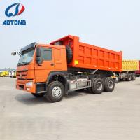 China HW76 Cab WEICHAI Engine 371 Hydraulic Cylinder Dump Truck and 40 Ton Sand Tipper Trucks for sale