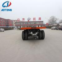 China 9.00-22.5 Rim and 12R22.5 Tire Farm Flatbed Trailer for 20-40 Tons Farm Tractor for sale