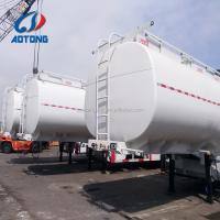 China 45000 Liters Stainless Steel Fuel Tanker Trailer for Tri-Axle Bitumen Tanker Truck Trailer for sale