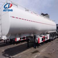 China 45000 Liters Stainless Steel Fuel Tanker Trailer for Tri-Axle Bitumen Tanker Truck Trailer for sale
