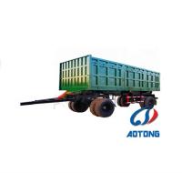 China 2/3 Axle Dump Draw Bar Trailer Full Trailer with 6000*2500* 1500 1500 mm Size for sale
