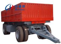 China 2/3 Axle Dump Draw Bar Trailer Full Trailer with 6000*2500* 1500 1500 mm Size for sale