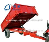 China 2/3 Axle Dump Draw Bar Trailer Full Trailer with 6000*2500* 1500 1500 mm Size for sale