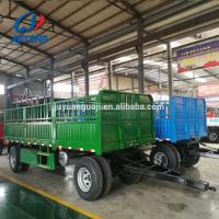 China Max Payload 30-100T 20ft Draw Bar Trailer for Full Truck Tractor Trailers on Farm for sale