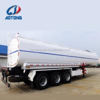 China High Capacity 3 axle 46CBM Fuel Tanker / Oil Diesel Transport Truck Semi Tank Trailers lpg tank for sale