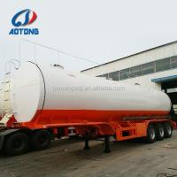 China High Capacity 3 axle 46CBM Fuel Tanker / Oil Diesel Transport Truck Semi Tank Trailers lpg tank for sale