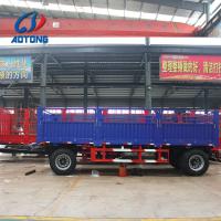 China Multi-Purpose Cargo Side Wall Full Trailer with 12r22.5 Tire Size and 50T Max Payload for sale