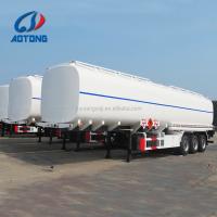 China High Capacity 3 axle 46CBM Fuel Tanker / Oil Diesel Transport Truck Semi Tank Trailers lpg tank for sale