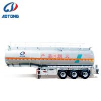 China 33000-48000 Liters 48 ADR Aluminum Diesel Fuel Oil Transport Tanker Truck Semi-Trailer for sale