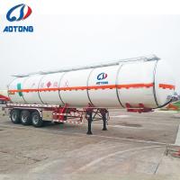 China 3 Axle 48000 Liters Aluminum Alloy Fuel Tanker Semi Trailer for Fuel Transportation for sale