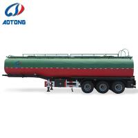 China 3 Axle 48000 Liters Aluminum Alloy Fuel Tanker Semi Trailer for Fuel Transportation for sale