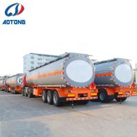 China Double Line Air Brakes 29000L 38000L Stainless Steel Water Transport Tanker in Japan for sale