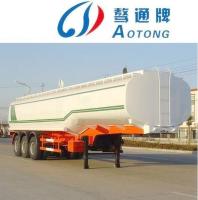 China Aluminum Alloy Fuel Tank Semi Trailer with Manhole in Good Condition for sale