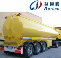 China Aluminum Alloy Fuel Tank Semi Trailer with Manhole in Good Condition for sale