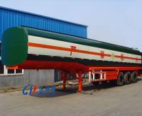 China 45000 Liters Water Transporting Semi Trailer with 3 Axles and Mechanical Suspension for sale