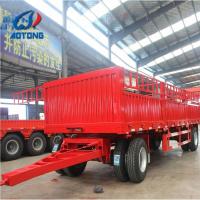 China Buyer's Request 2 Axle 20Tons Draw Bar Full Mesh Tipping Trailer Cargo Fence Trailer for sale