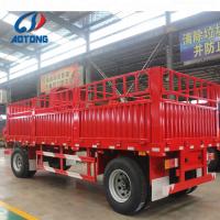 China Buyer's Request 2 Axle 20Tons Draw Bar Full Mesh Tipping Trailer Cargo Fence Trailer for sale
