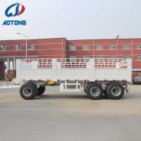 China Buyer's Request 2 Axle 20Tons Draw Bar Full Mesh Tipping Trailer Cargo Fence Trailer for sale