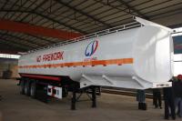 China 42 000L Aluminum Oil Tanker Trailer with 4 Inch Manhole Cover and Dual Line Braking System for sale