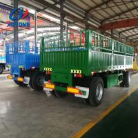 China Leaf Spring Suspension Farm Wagon Trailer With Turntable Drawbar Madagascar Full Type for sale