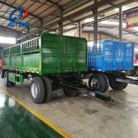 China Leaf Spring Suspension Farm Wagon Trailer With Turntable Drawbar Madagascar Full Type for sale