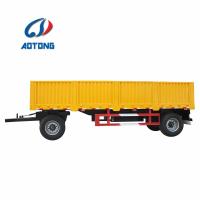 China Drawbar Turntable Full Type Trailer with 50T Max Payload and Optional Logo Printing for sale