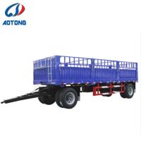 China Drawbar Turntable Full Type Trailer with 50T Max Payload and Optional Logo Printing for sale
