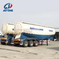 China Truck Trailer 20-70cbm Volume 3 Axles 50tons Cement Truck Bulk Cement Tank Semi Trailer for sale