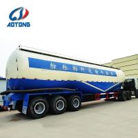 China Truck Trailer 20-70cbm Volume 3 Axles 50tons Cement Truck Bulk Cement Tank Semi Trailer for sale
