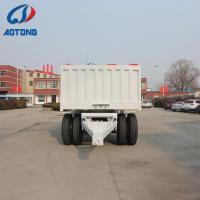 China 50T Max Payload Aotong Full Type Agricultural Small Box Trailer with Optional Bpw Axle for sale