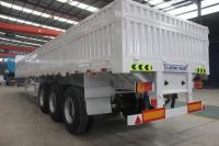 China 3 Axles Flatbed Dropside Side Wall Open Lorry Semi-Trailer for Bulk Cargo Carrier Moving for sale