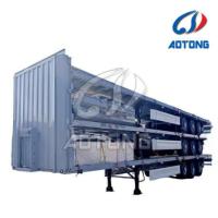China 14000mm Curtain Trailer for Russia Market Steel Main Beam 500mm Hight Europe Standard for sale