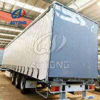 China 14000mm Curtain Trailer for Russia Market Steel Main Beam 500mm Hight Europe Standard for sale