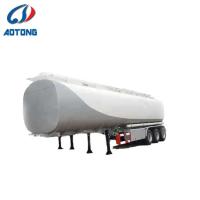 China 3 axle fuel tank trailer/50000 liters gasoline transport tank trailer/Kingpin 2