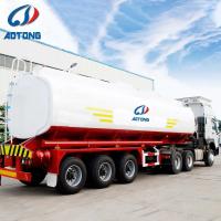 China 3 axle fuel tank trailer/50000 liters gasoline transport tank trailer/Kingpin 2
