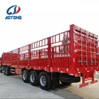 China 3 Axles Fencing Livestock Horse Carriage Semi Trailer in Liangshan With High Capacity for sale