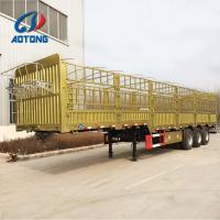 China 3 Axles Fencing Livestock Horse Carriage Semi Trailer in Liangshan With High Capacity for sale