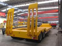 China 60-100 Ton Low Bed Tractor Trailer Heavy Duty for sale