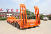 China Tri Axles 60 Ton Low Bed Trailer Heavy Transport for sale