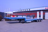 China Tri Axles 60 Ton Low Bed Trailer Heavy Transport for sale