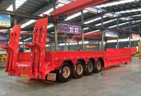 China Tri Axles 60 Ton Low Bed Trailer Heavy Transport for sale