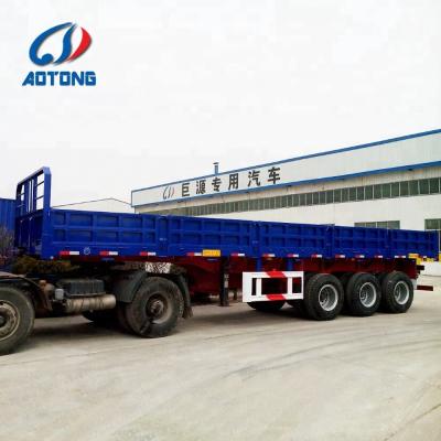 China Detachable Side Wall Semi Trailer 40-80Tons Capacity FUWA/BPW Axles Truck Trailer for sale